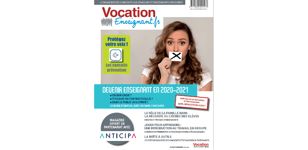 Vocation Enseignant : le magazine gratuit édition 2020-2021 est ...